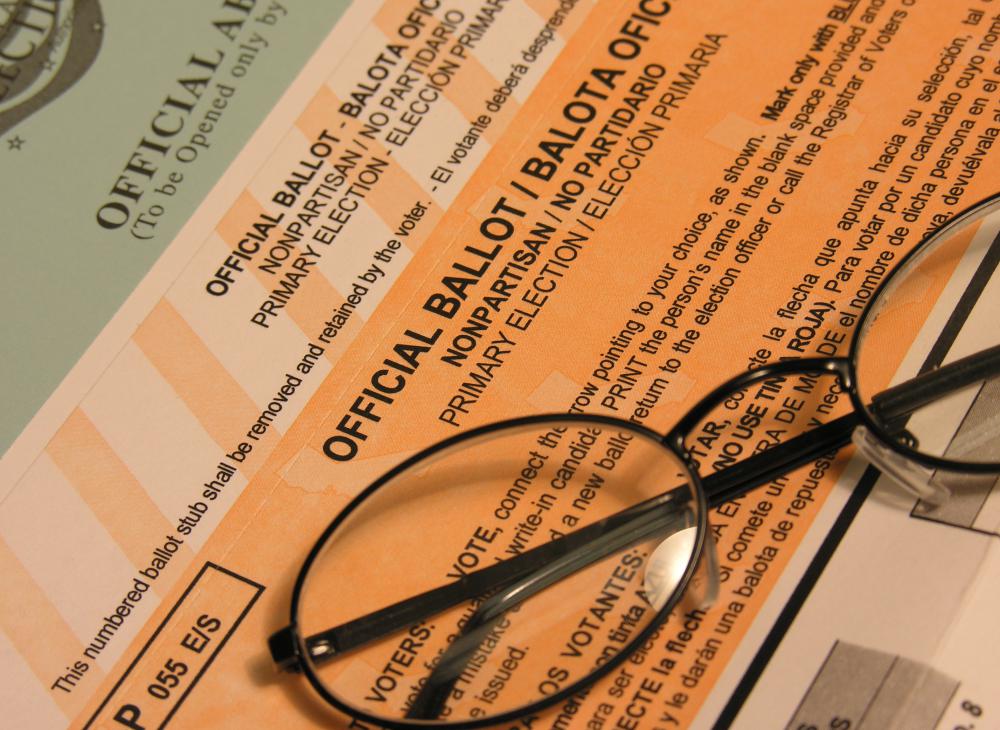 What is a Ballot? (with pictures)